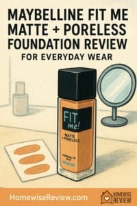 Maybelline Fit Me Matte + Poreless Foundation Review (For Everyday Wear)
